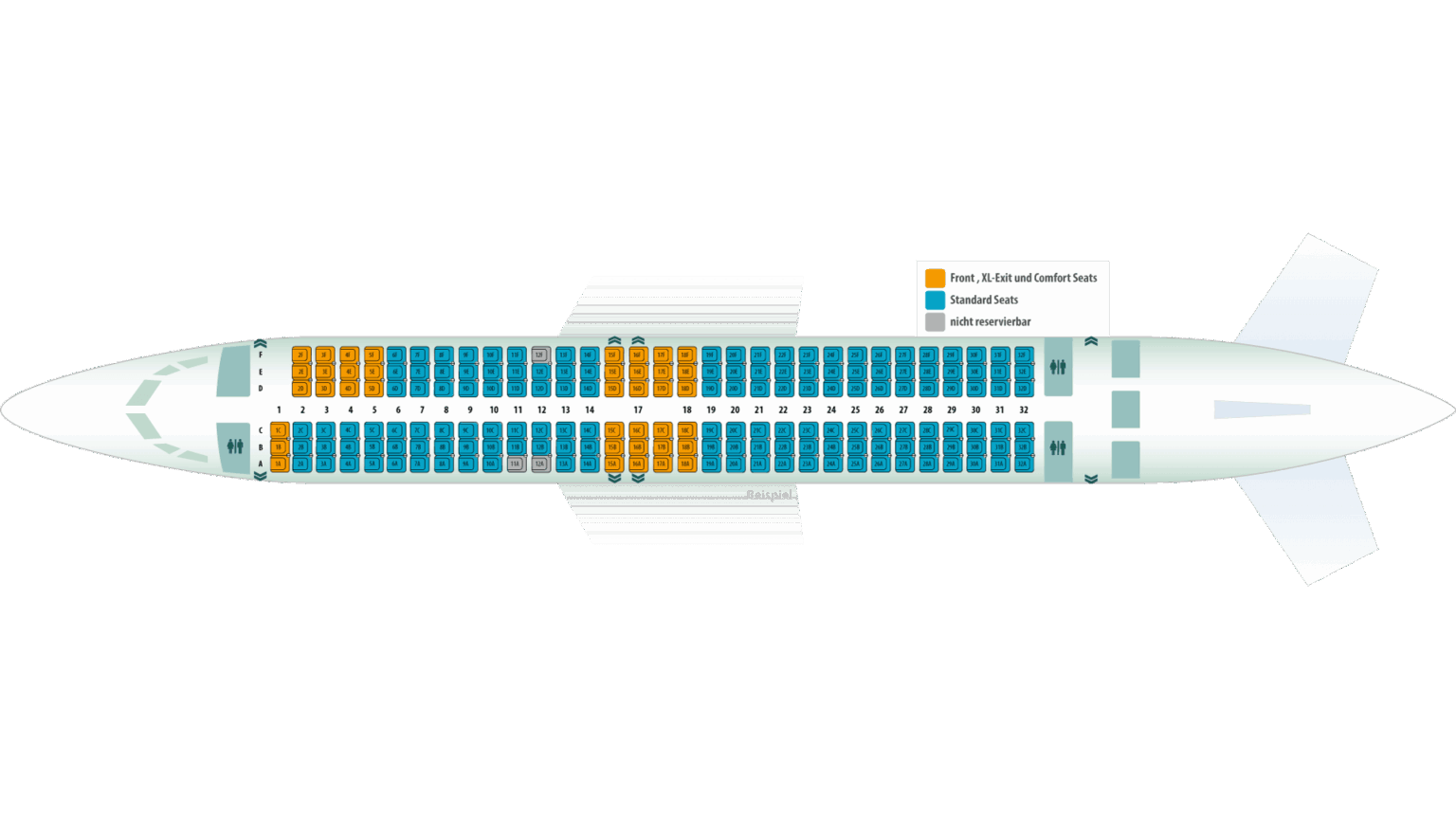 Airline Partner & Sitzpläne bei Fliegen ab Braunschweig